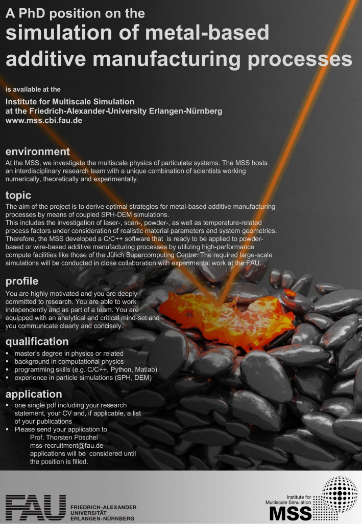 Open Positions › Institute of Multiscale Simulation of Particulate Systems